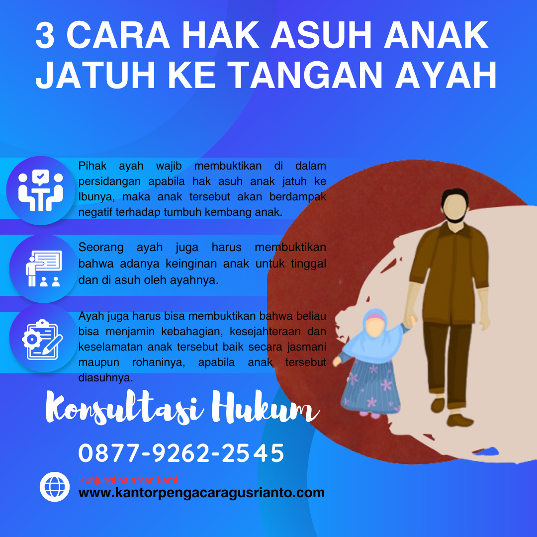3 CARA HAK ASUH ANAK JATUH KE TANGAN AYAH