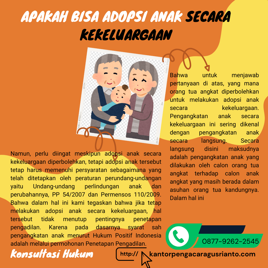 APAKAH BISA ADOPSI ANAK SECARA KEKELUARGAAN